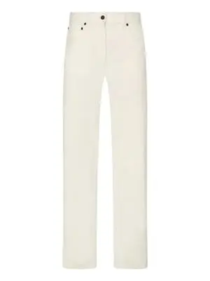 THE ROW Burty Cotton Jeans - White