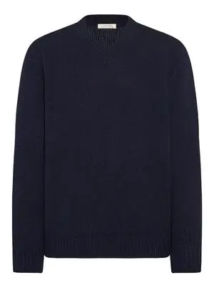 THE ROW Creed Cashmere Sweater - Dark Navy