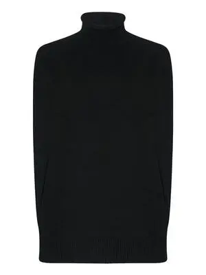 THE ROW Meo Cashmere Turtleneck Vest - Black
