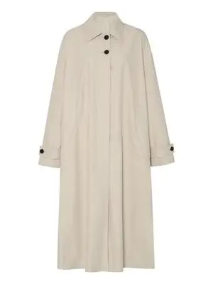 THE ROW Lolana Cotton Coat - Porcelain