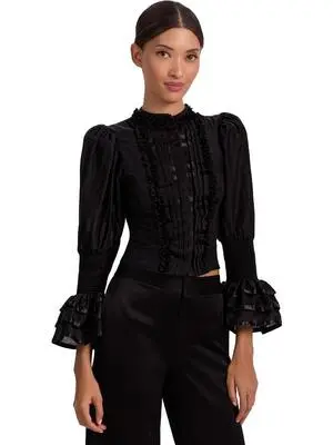 Alice + Olivia Vicky Blouse - Black