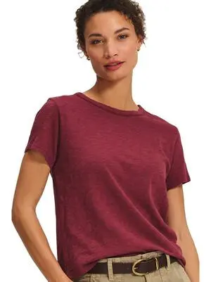Velvet By Graham & Spencer Marika Tee - Burgundy