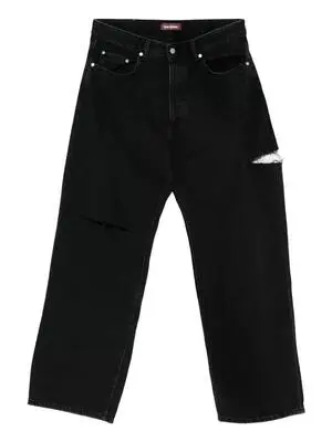 ICON DENIM LOS ANGELES Scott Ripped Denim - Black