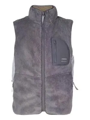 SPOONYARD Reversible Logo-print Fleece Vest - Grey