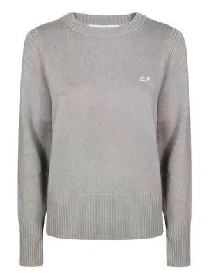 SUN 68 Long-sleeve Crew-neck Sweater - Grey