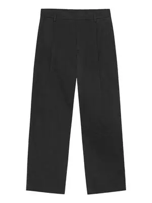 Nn07 Kay Pressed-crease Pleated Trousers - Black