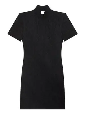 Calvin Klein Zip-neck Dress - Black