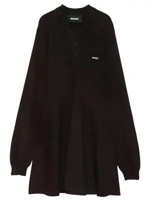 ROTATE BY BIRGER CHRISTENSEN Long-sleeve Mini Dress - Brown