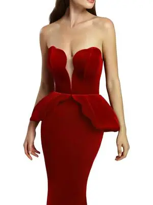 CRISTALLINI Ariadna Maxi Dress - Red