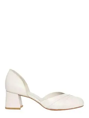 STUDIO CHOFAKIAN 40mm Twisted Block-heel Pumps - Neutrals