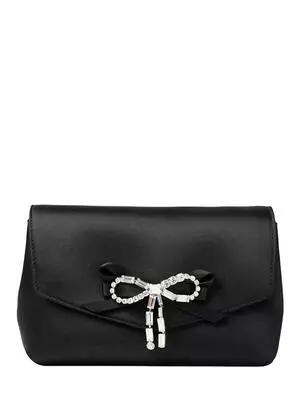 JIMMY CHOO Mini Bag With Crystal Bow - Black
