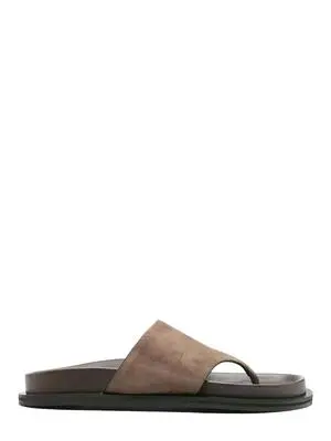 A.emery Imara Suede Flat Sandals - Brown