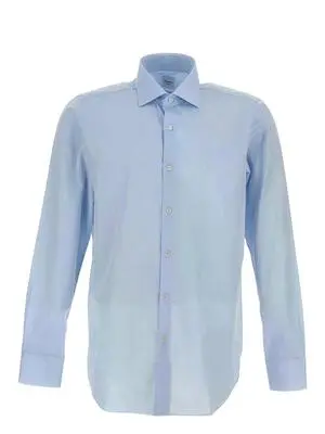 BAGUTTA Button-fastening Long-sleeve Shirts - Blue