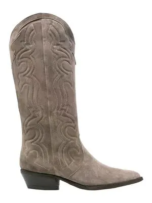 JULIE DEE Ge039 Embroidered Boots