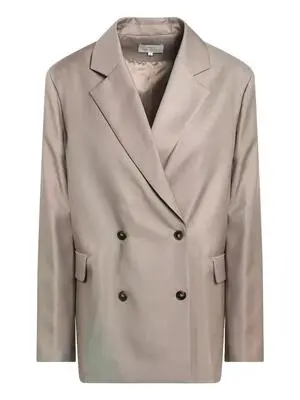 Loulou De Saison Double-breasted Wool Blazer - Neutrals
