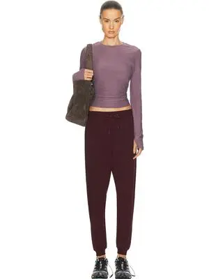 Beyond Yoga Featherweight Long Sleeve Top - Soft Violet Dusk Heather