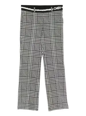 CAMBIO Checked Trousers - Black