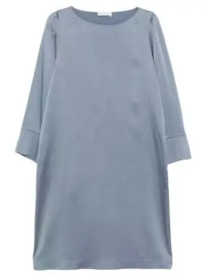 LE TRICOT PERUGIA Cuff-sleeve Midi Dress - Blue