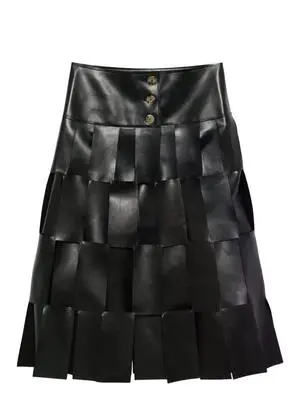 A.W.A.K.E. Mode Midi Rectangle Skirt - Black