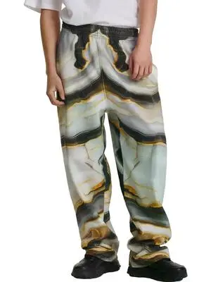 IRINA VOINEA Marble Track Pants - Neutrals