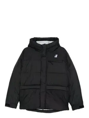 K-WAY Hooded Padded Jacket - Black