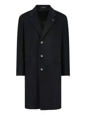 Tagliatore Single-breasted Coat - Black