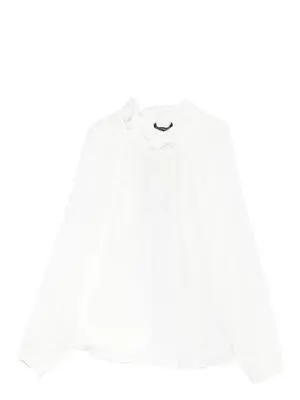 LUISA CERANO Ruffled Blouse - White