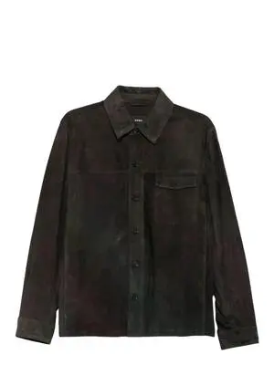 ARMA Pocketed Buttoned Shirt Jacket - Brown
