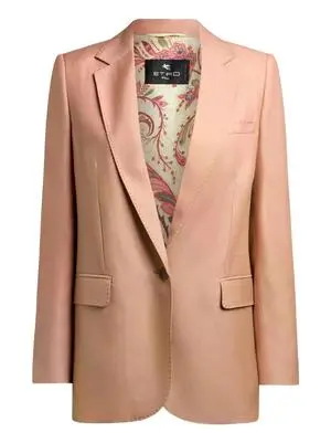 Etro Single-breasted Blazer - Pink