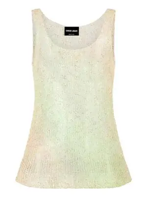 Giorgio Armani Sequin-embellished Top - Neutrals