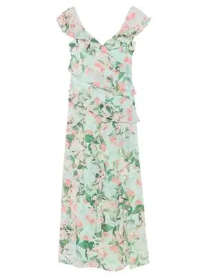 Eliza J Floral Maxi Dress - Green