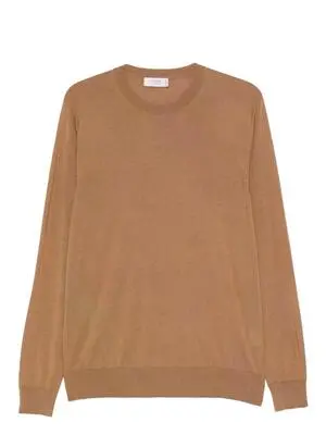 FERRANTE Crew-neck Sweater - Brown