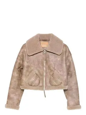JAKKE Shearling-collar Jacket - Neutrals