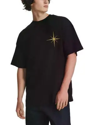 IRINA VOINEA Embroidered T-shirt - Black