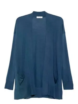LE TRICOT PERUGIA Pocket Cardigan - Blue