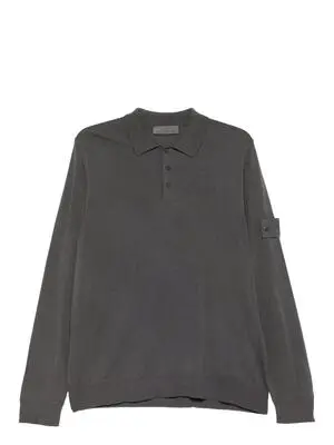 Stone Island Long-sleeve Polo Shirt - Grey