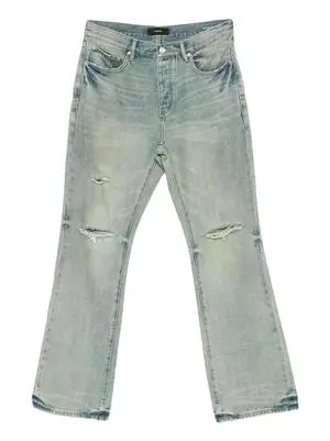 PURPLE BRAND P026 Ripped Bootcut Denim - Blue
