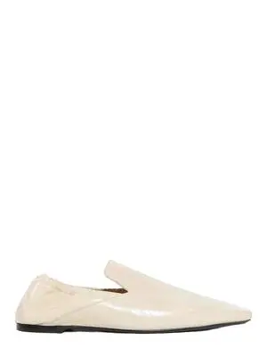 TOTEME Elasticated-back Leather Loafers - Neutrals