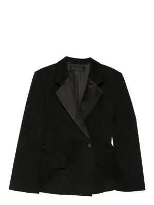LANVIN Notched-lapel Blazer - Black