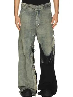 Rick Owens Joris Trousers - Dirty Hustler & Black