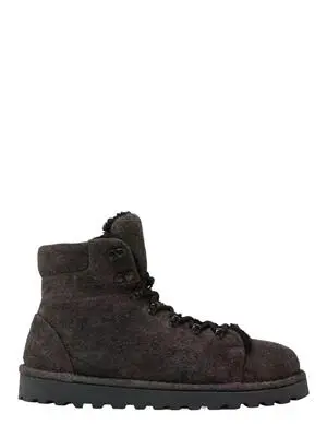 Marsèll Pallottola Lace-up Shearling Boots - Grey
