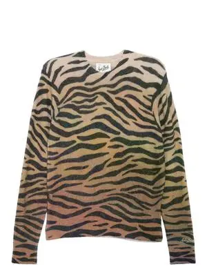MC2 SAINT BARTH Animal-print Sweater - Neutrals