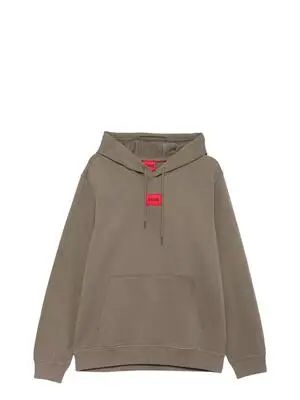 Hugo Drawstring-hooded Hoodie - Green
