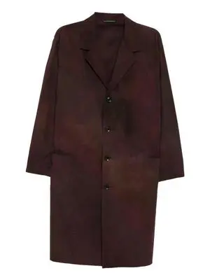 Y’s Single-breasted Coat - Brown