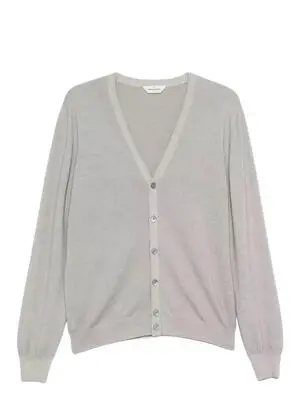 GRAN SASSO V-neck Buttoned Cardigan - Grey