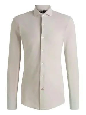 BOSS Cotton Shirt - Neutrals