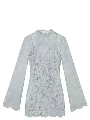 A.L.C. Eden Lace Mini Dress - Blue