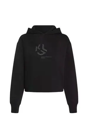 Karl Lagerfeld Logo-detail Studded Hoodie - Black