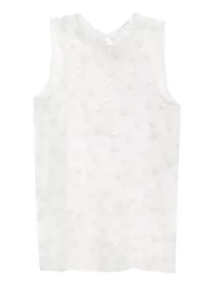 Cecilie Bahnsen Utania Vest - White