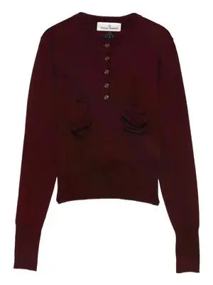 VIVIENNE WESTWOOD Button Detail Jumper - Red